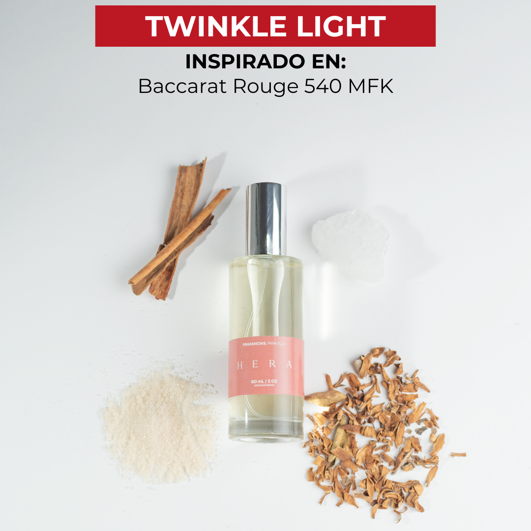 Twinkle Light (Inspirado en Baccarat Rouge 540) – Hera perfumes